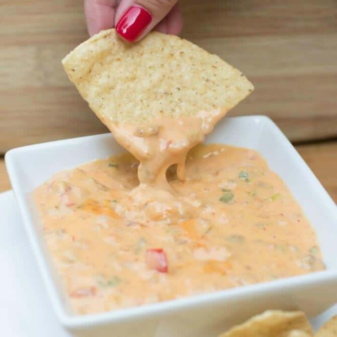 Crockpot Nacho Cheese Dip - Princess Pinky Girl