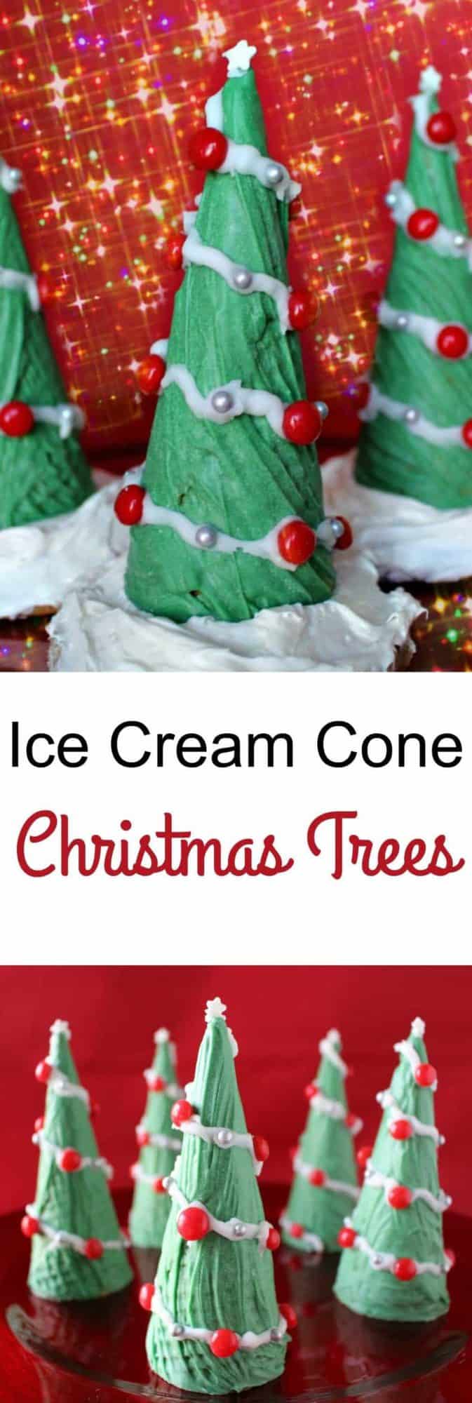 Ice Cream Cone Christmas Trees - Princess Pinky Girl