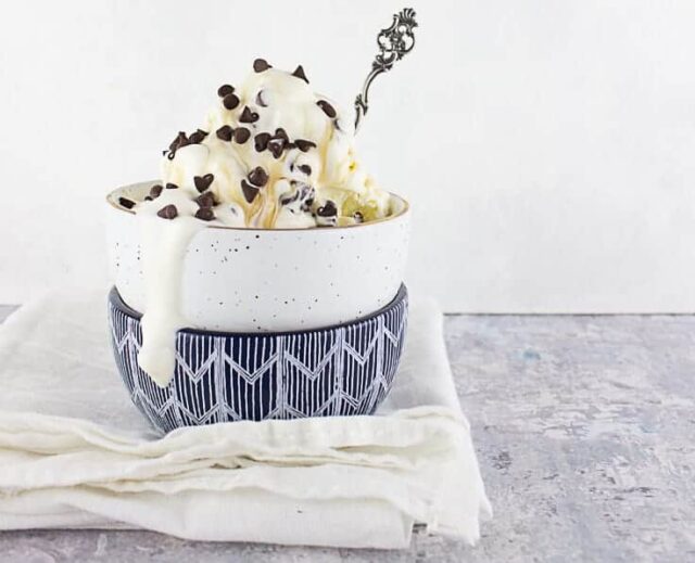 Chocolate Chip Pancake Homemade Ice Cream - Princess Pinky Girl