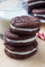 Homemade Oreos - Soft and chewy with cream cheese frosting