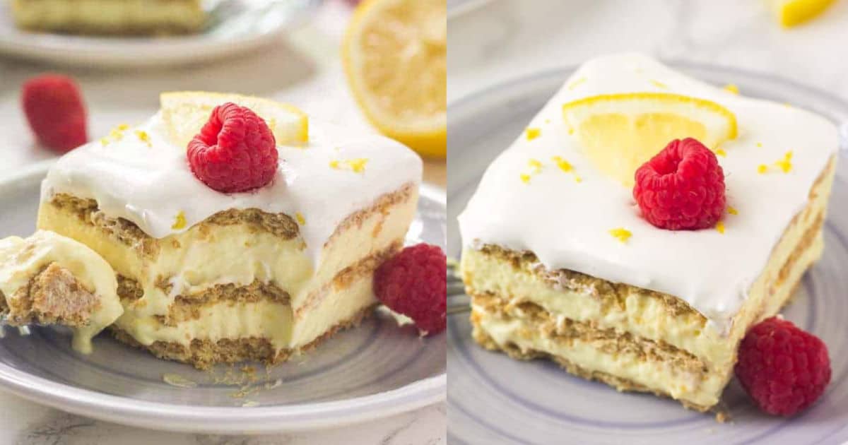Lemon Icebox Cake {No Bake Dessert} | Princess Pinky Girl
