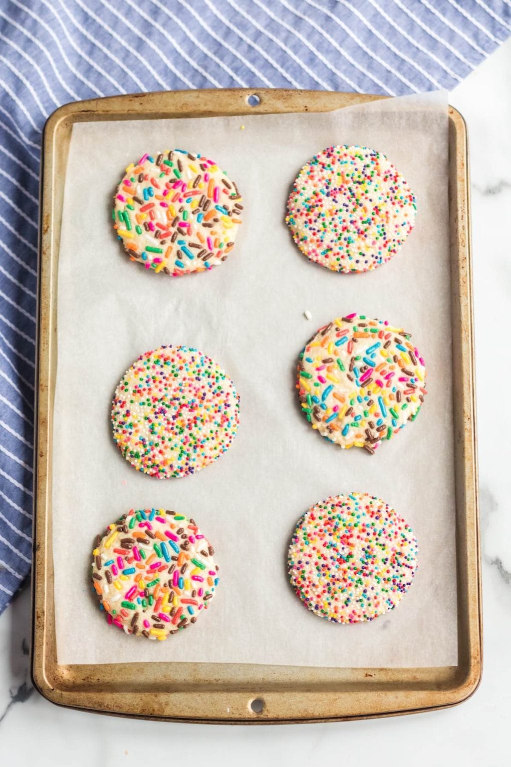 Rainbow Sprinkle Cookies (Soft & Chewy) - Princess Pinky Girl