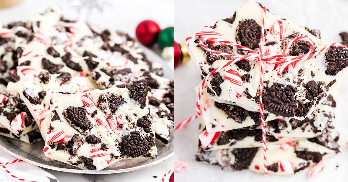 Oreo Peppermint Bark (Only 3 Ingredients)