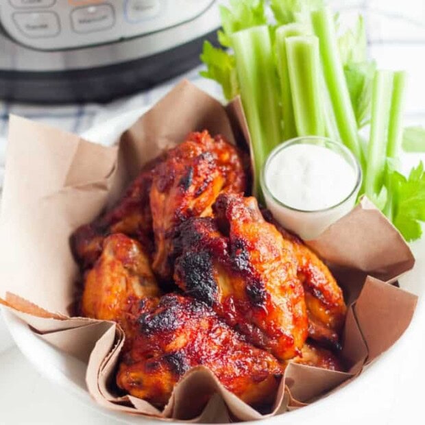 Instant Pot Buffalo Wings - Princess Pinky Girl