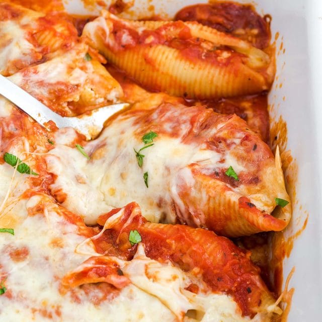 Easy Stuffed Shells Recipe - Princess Pinky Girl