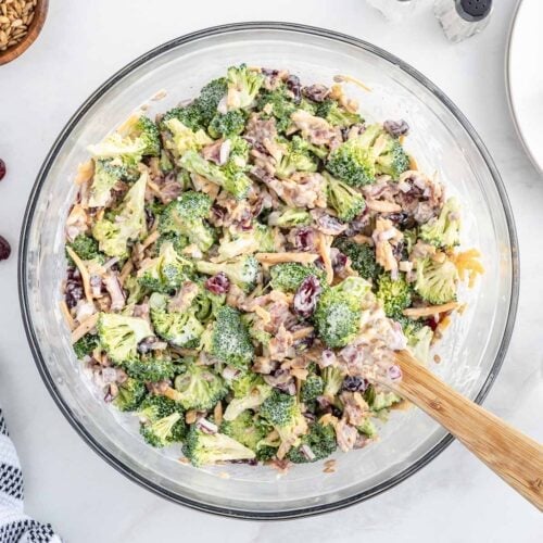 Creamy Broccoli Salad - Easy & Delicious - Princess Pinky Girl