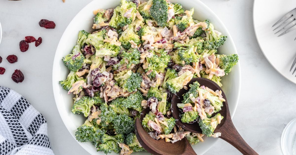 Creamy Broccoli Salad - Easy & Delicious - Princess Pinky Girl