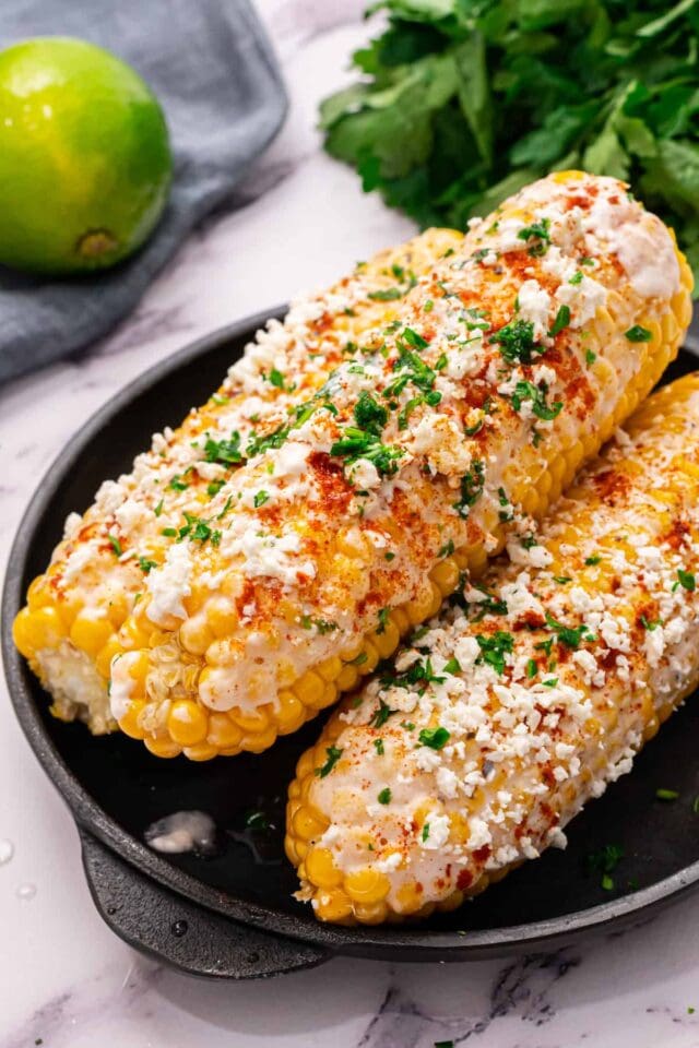 Elote Corn Recipe (Mexican Street Corn) - Princess Pinky Girl