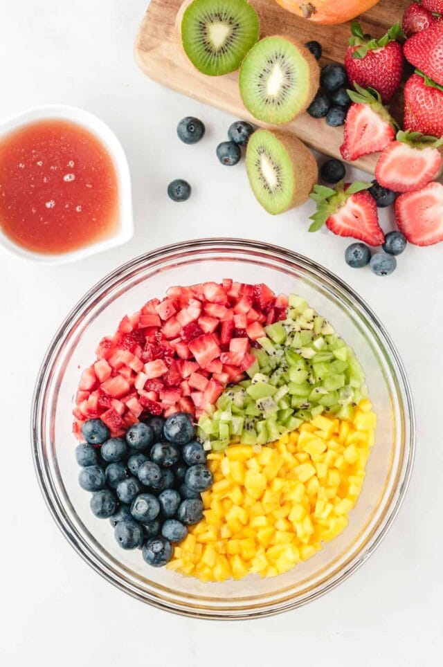 Fruit Salsa with Cinnamon Chips - Princess Pinky Girl