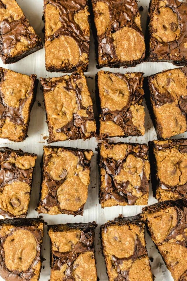 Brookies (Brownie and Chocolate Chip Cookie Bars) - Princess Pinky Girl