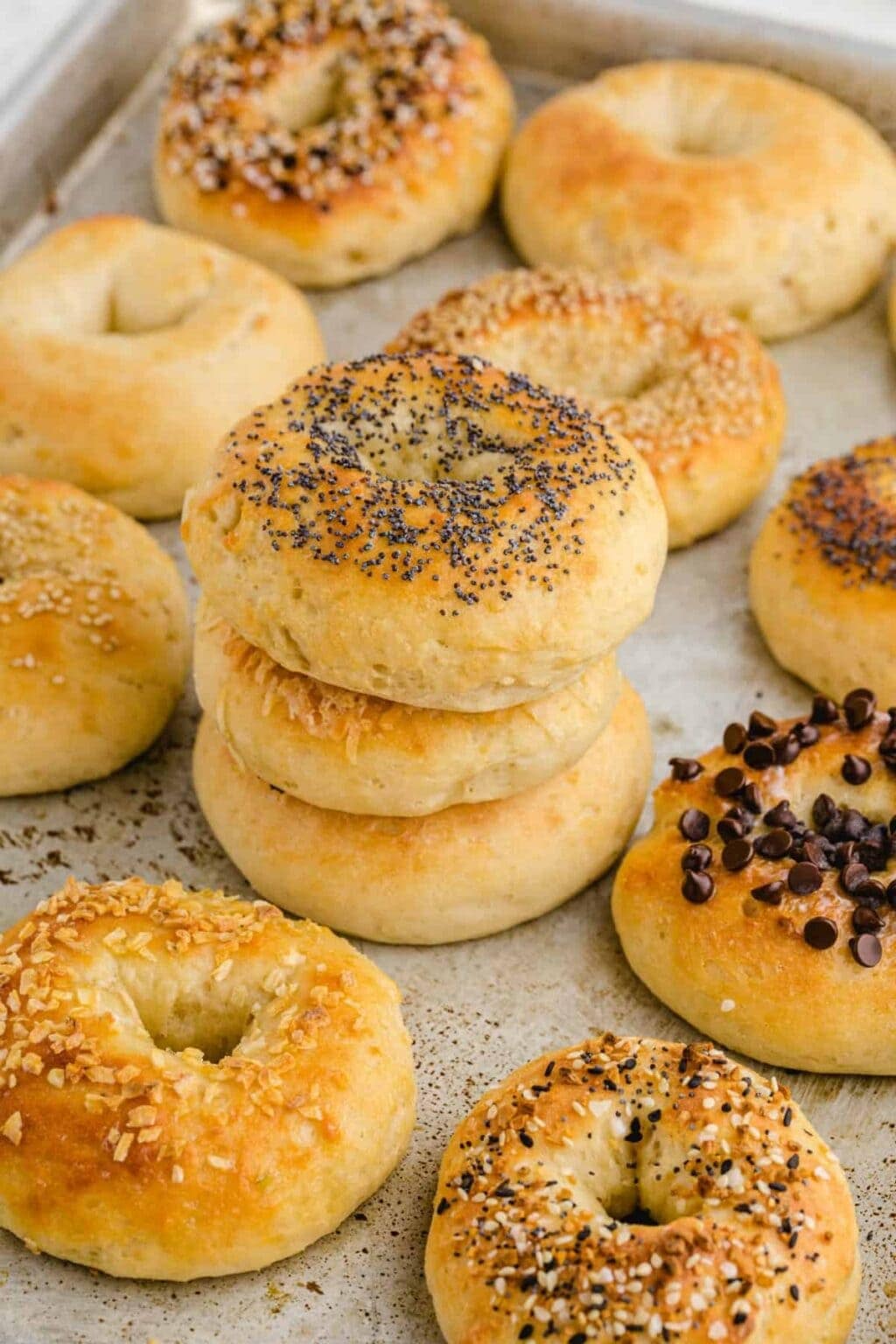 No-Yeast 2-Ingredient Bagels - Princess Pinky Girl