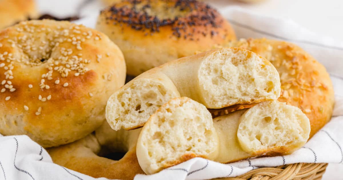 No-Yeast 2-Ingredient Bagels - Princess Pinky Girl