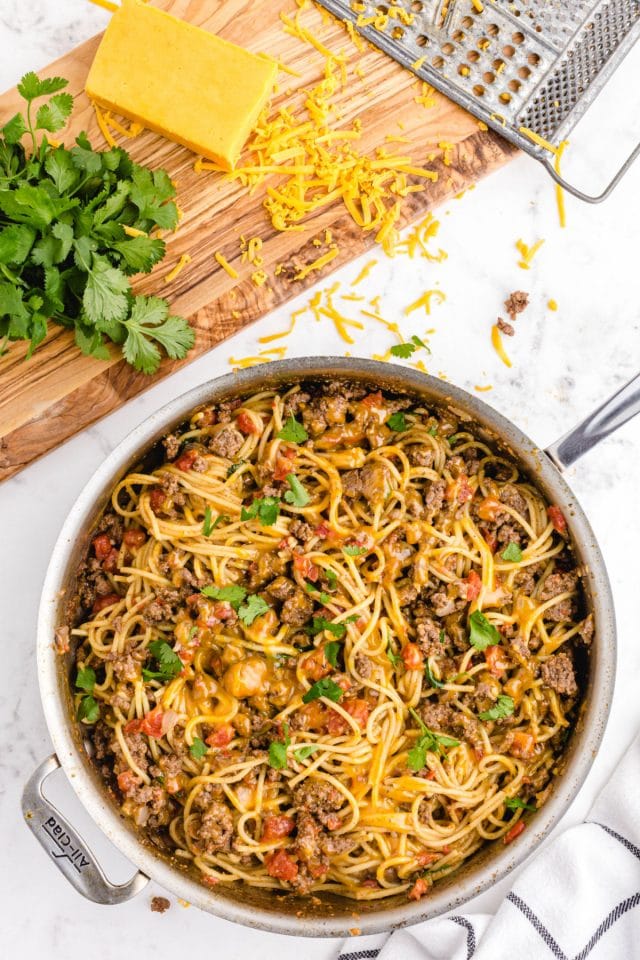 Taco Spaghetti Recipe - Princess Pinky Girl