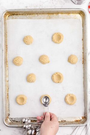 Classic Thumbprint Cookies with Jam (Soft & Chewy!) - Princess Pinky Girl