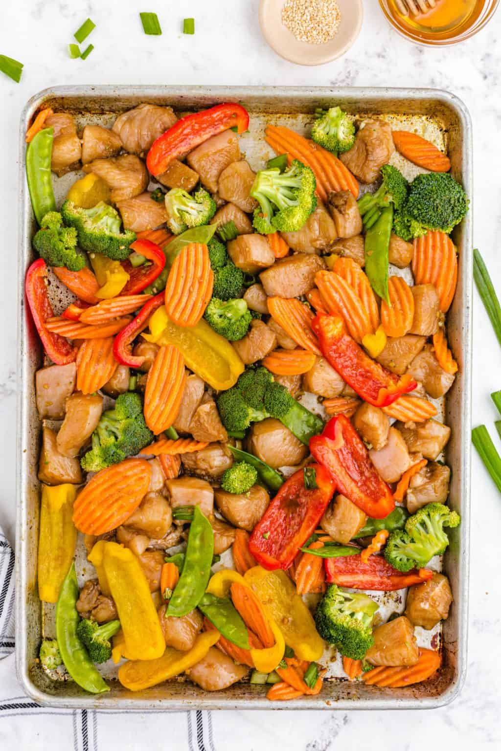 Sheet Pan Stir Fry - Princess Pinky Girl