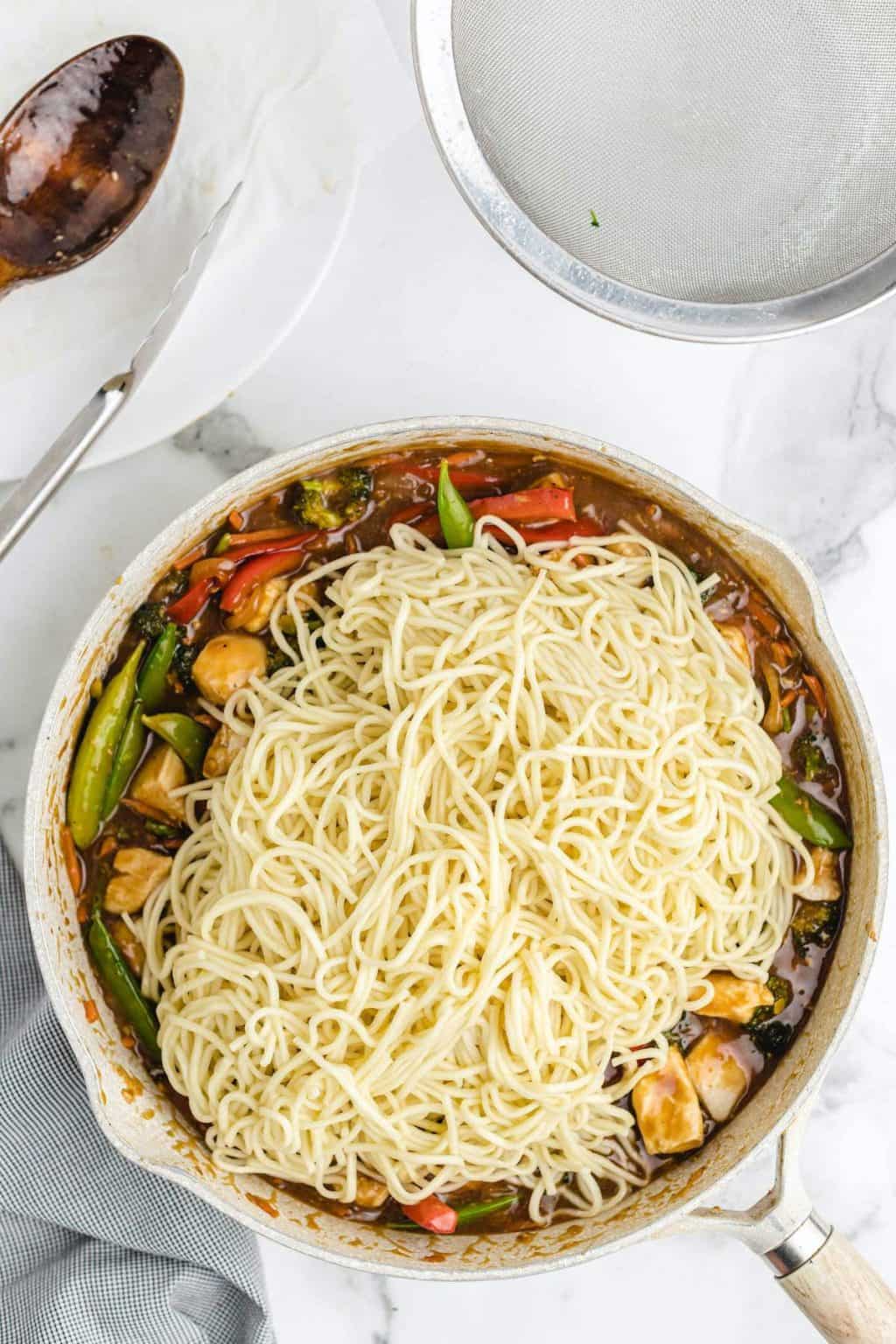 Easy Homemade Chicken Lo Mein - Princess Pinky Girl