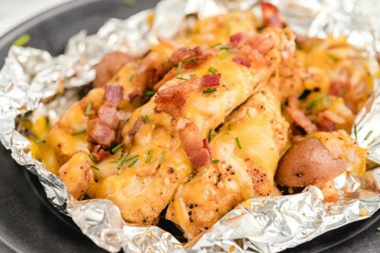 Easy Chicken Foil Packets (oven, grill or campfire!) - Princess Pinky Girl