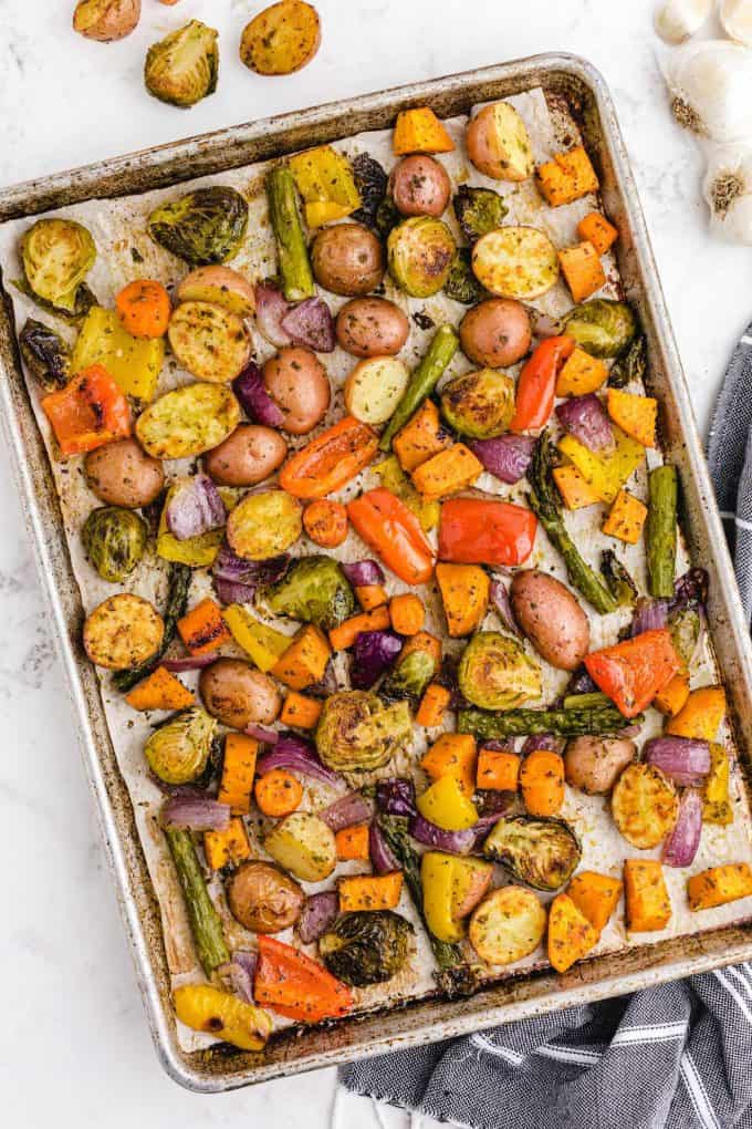 Easy Oven Roasted Vegetables - Princess Pinky Girl