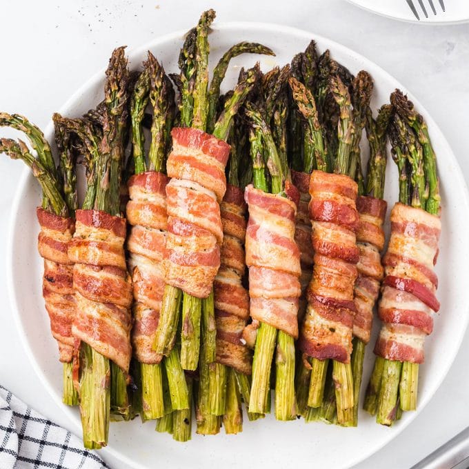 Bacon Wrapped Asparagus Recipe - Princess Pinky Girl