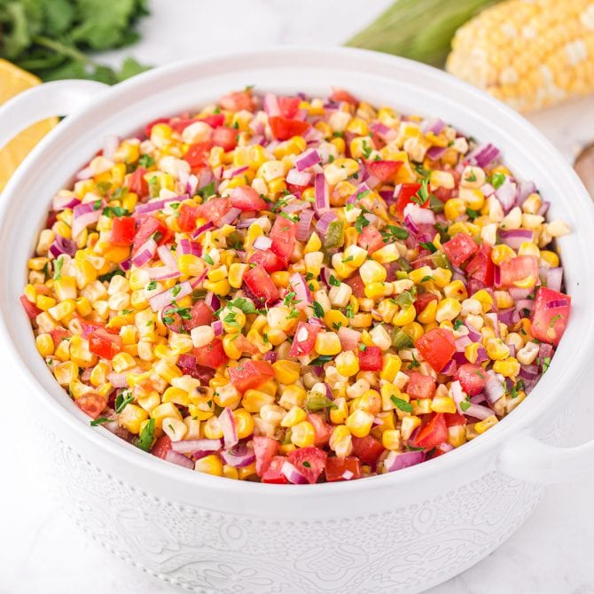 The Best Corn Salsa (Chipotle Copycat Recipe) - Princess Pinky Girl