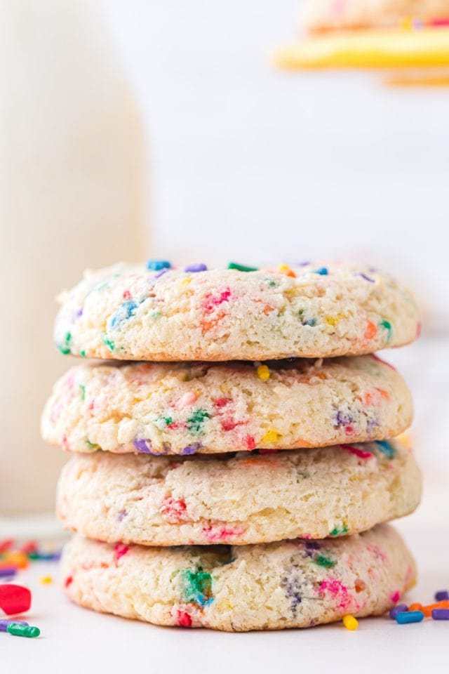 Funfetti Cookies (Cake Mix Cookies) - Princess Pinky Girl