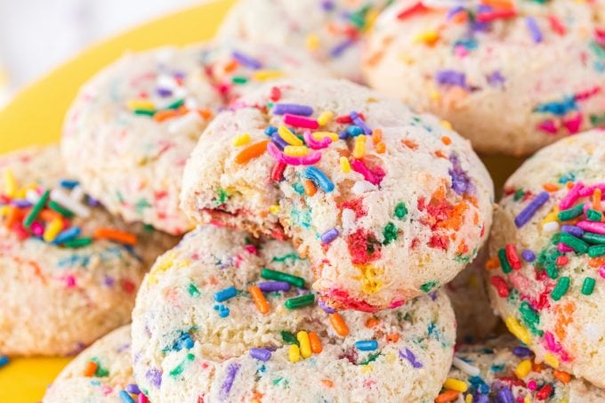 Funfetti Cookies (Cake Mix Cookies) - Princess Pinky Girl