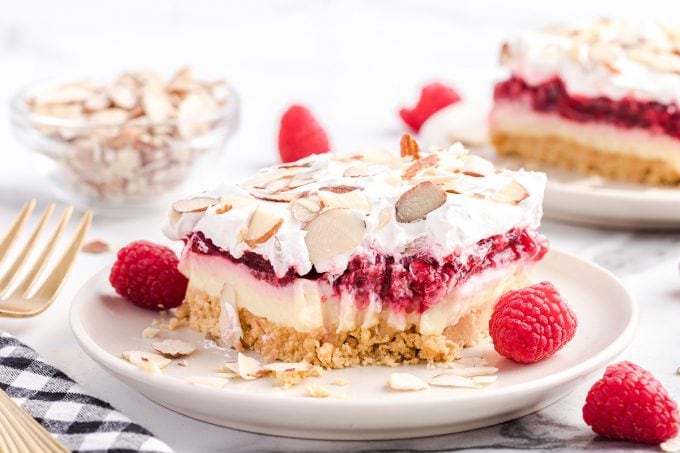 No-Bake Raspberry Lasagna - Princess Pinky Girl