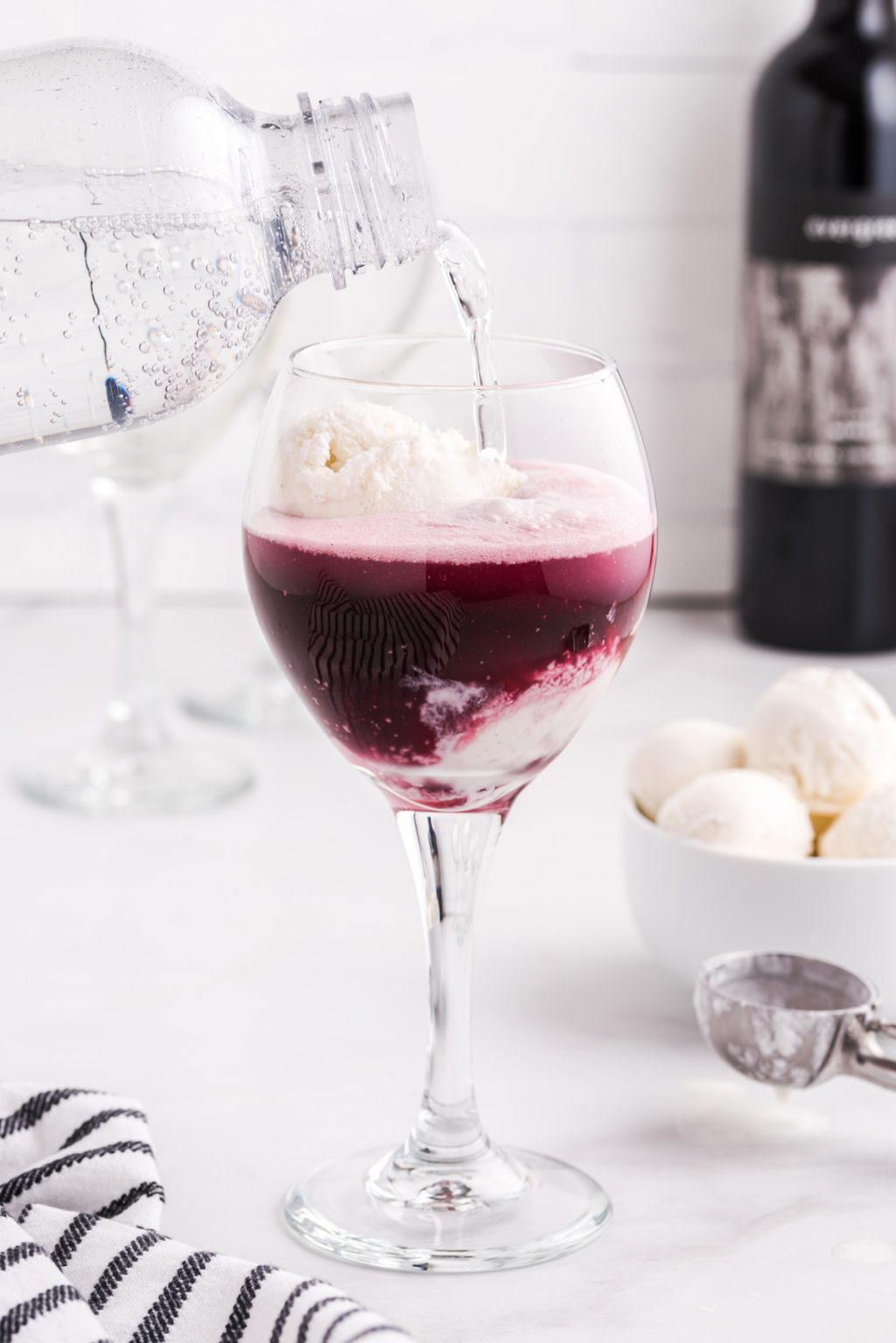 Wine Floats (Boozy, Creamy Cocktail) - Princess Pinky Girl