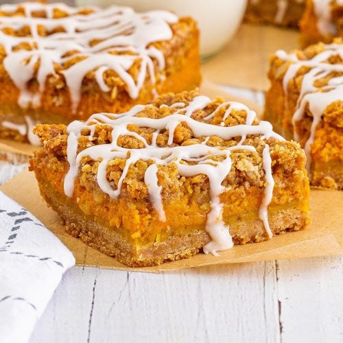 Pumpkin Streusel Bars - Princess Pinky Girl