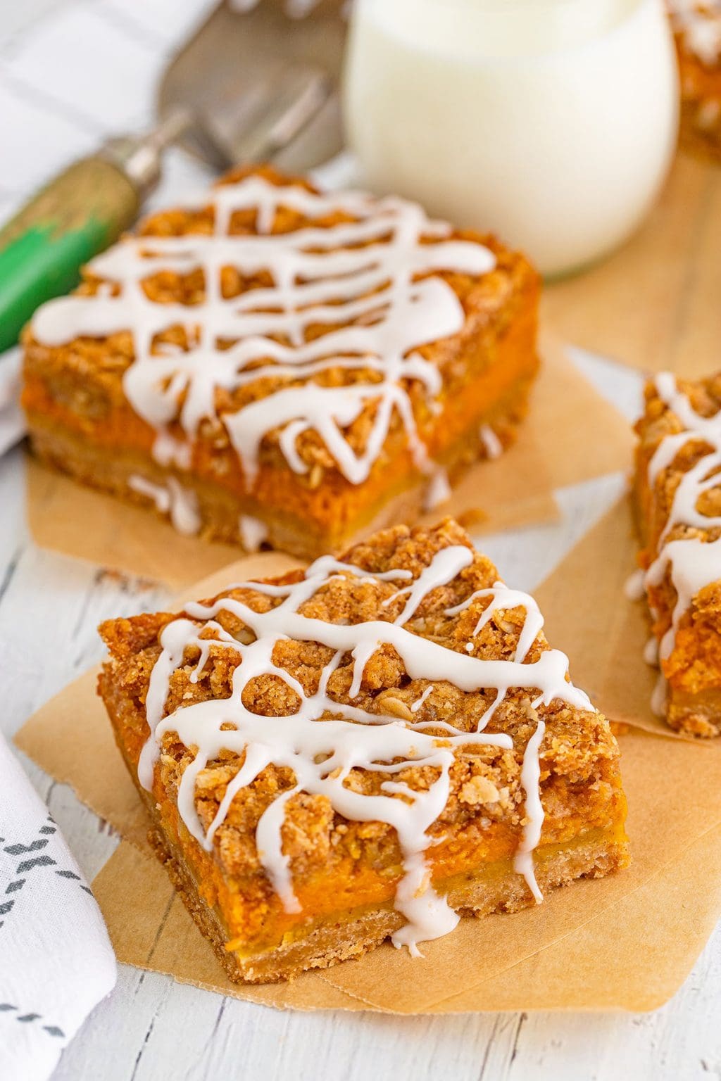 Pumpkin Streusel Bars - Princess Pinky Girl