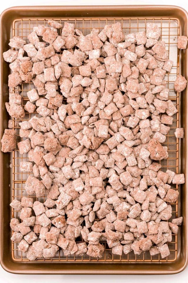 Hot Chocolate Muddy Buddies (Puppy Chow) - Princess Pinky Girl