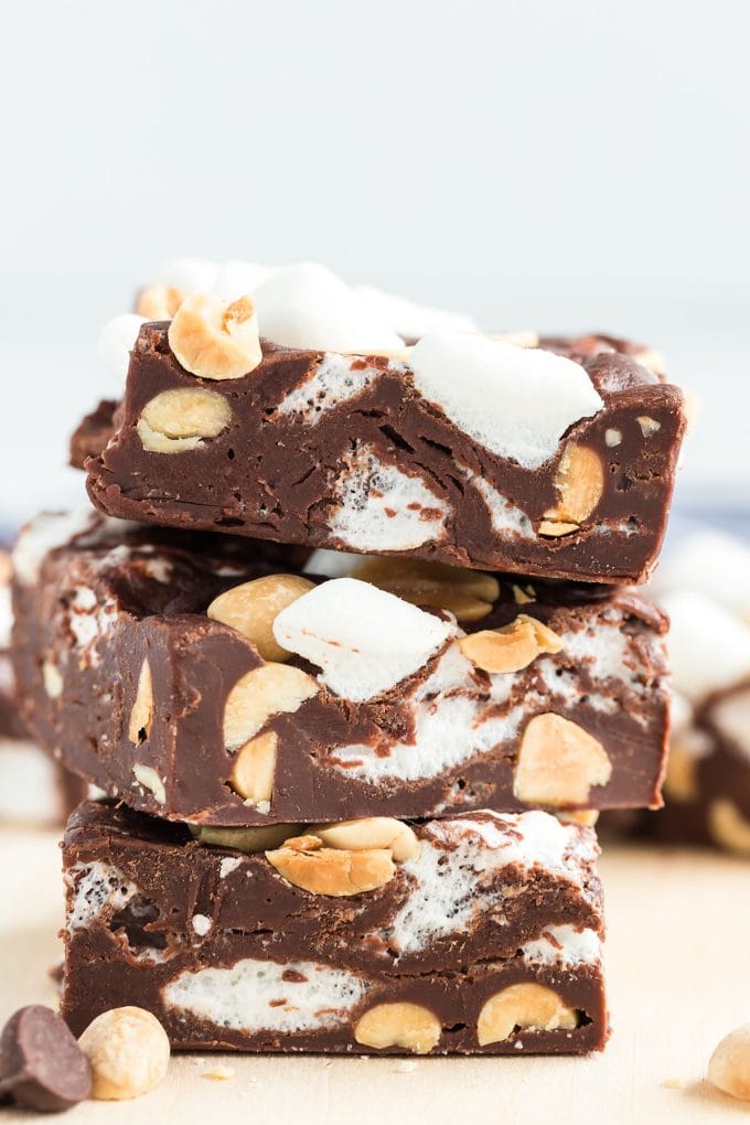 Easy Rocky Road Fudge - Princess Pinky Girl