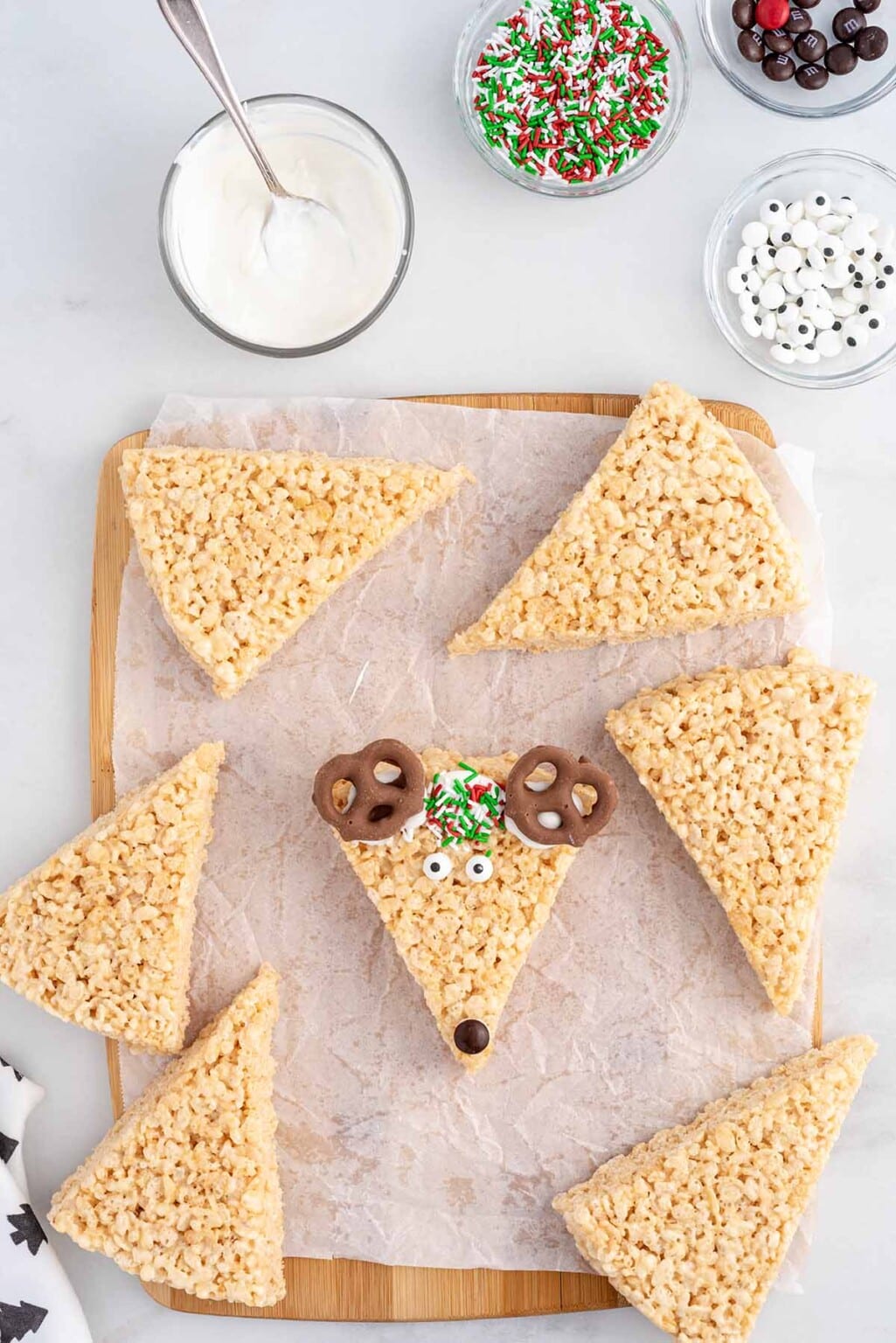 Reindeer Rice Krispie Treats - Princess Pinky Girl