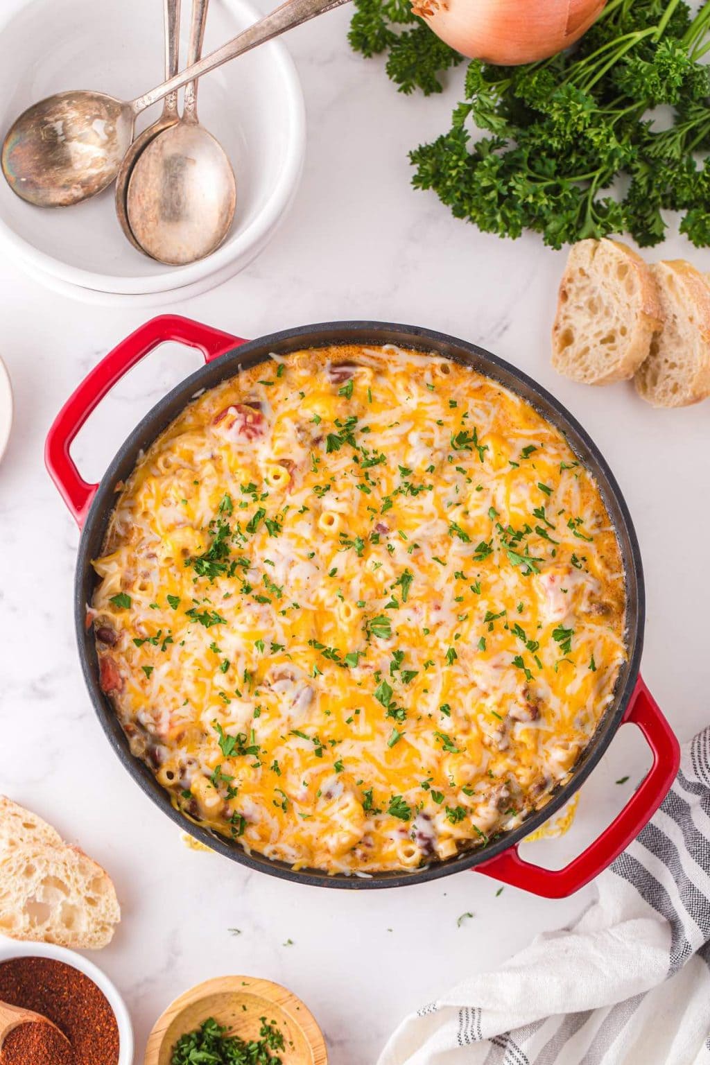 One Pot Chili Mac and Cheese - Princess Pinky Girl