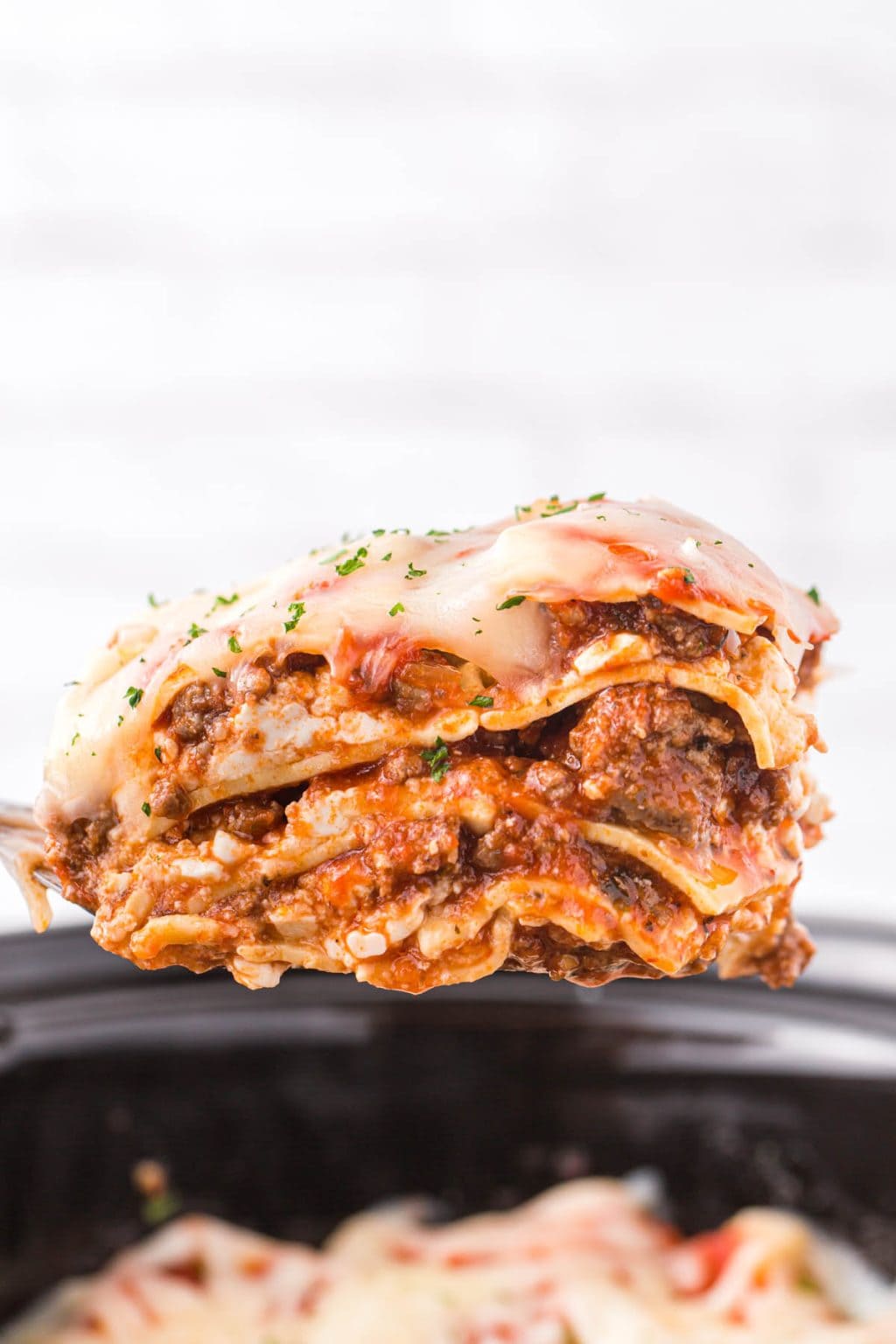 Easy Crock Pot Lasagna Recipe - Princess Pinky Girl
