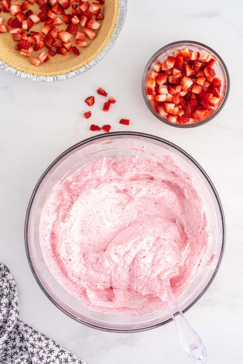 Strawberry Cool Whip Pie - Princess Pinky Girl