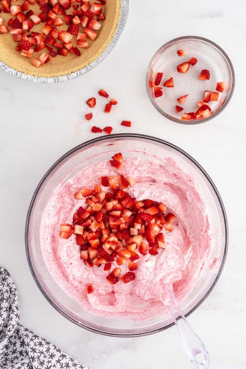 Strawberry Cool Whip Pie - Princess Pinky Girl