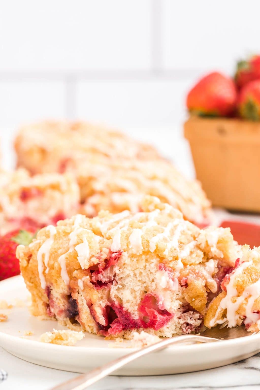 Strawberry Rhubarb Cake - Princess Pinky Girl