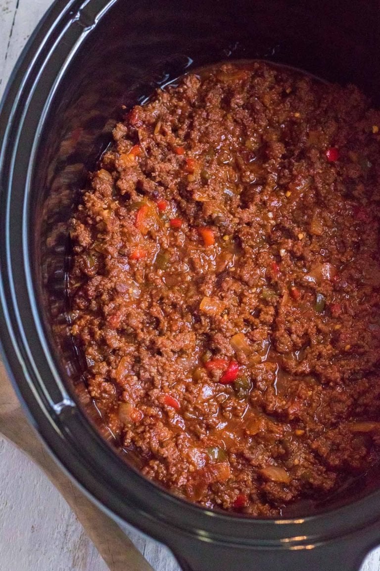 Slow Cooker Sloppy Joes - Princess Pinky Girl