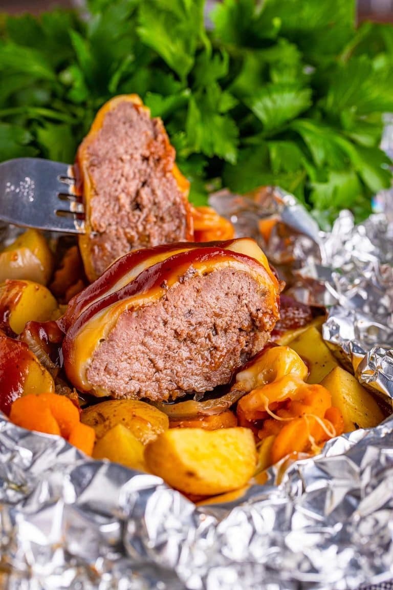 Burger Dinner Foil Packets - Princess Pinky Girl