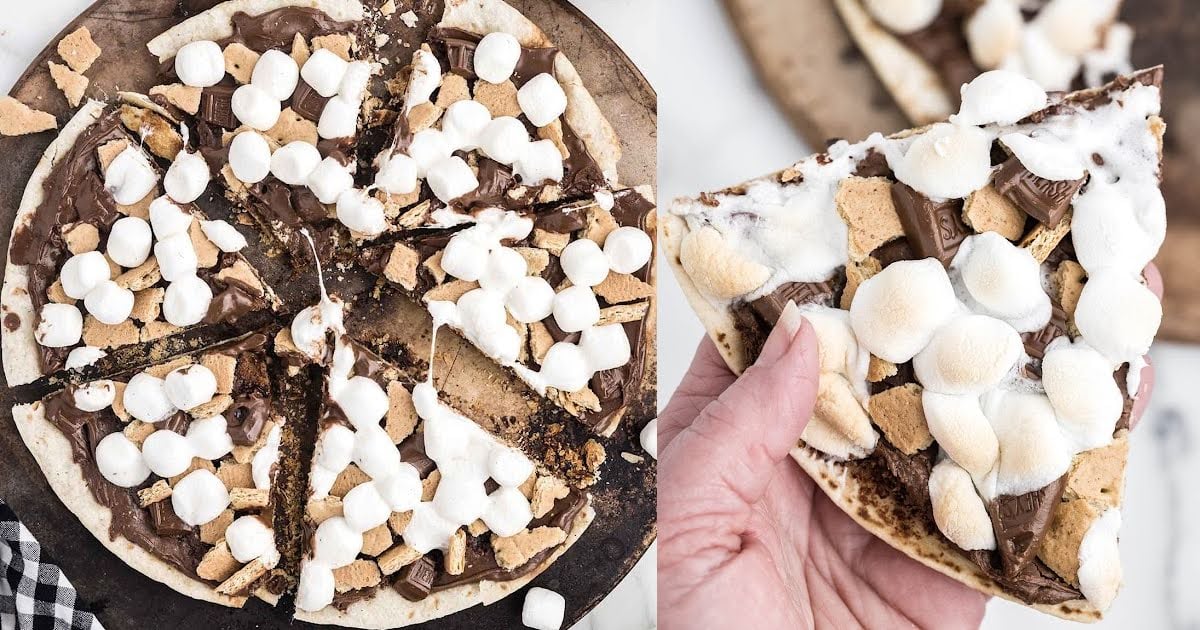 Campfire S'mores Pizza - Princess Pinky Girl