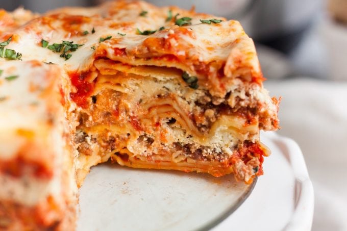 The Best Instant Pot Lasagna - Princess Pinky Girl