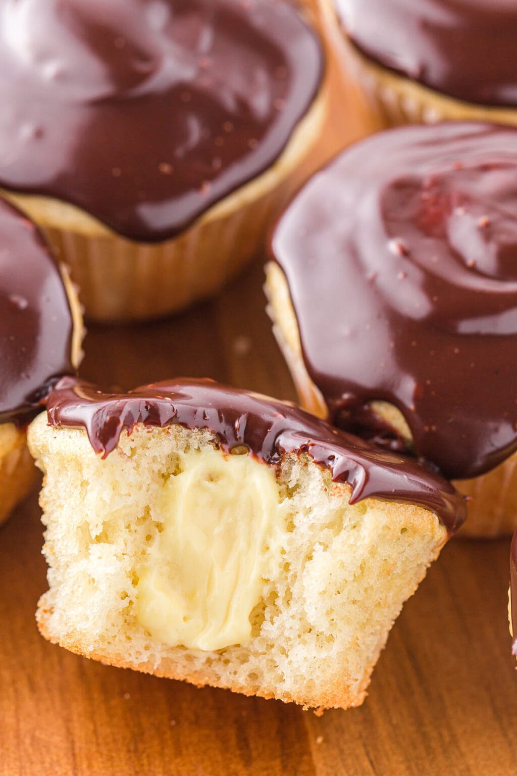 Boston Cream Cupcakes - Princess Pinky Girl