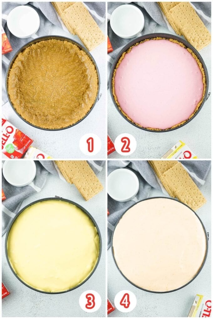Layered Jello Pie - Princess Pinky Girl