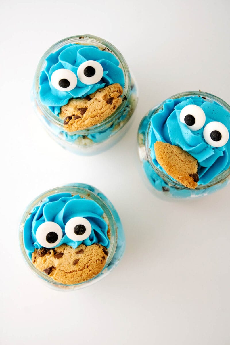 Cookie Monster Cake Jars - Princess Pinky Girl