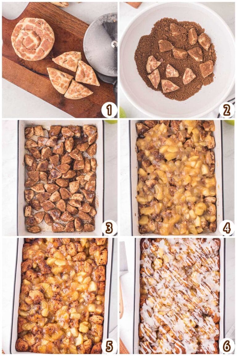 Apple Pie Cinnamon Roll Bake - Princess Pinky Girl