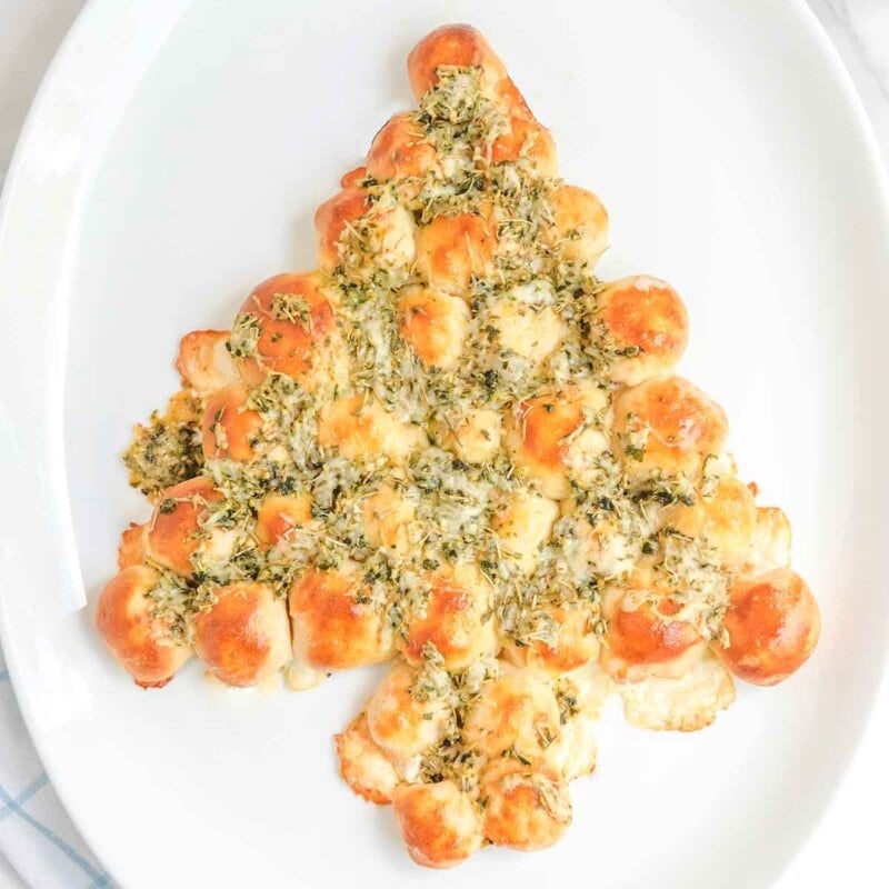 Pull Apart Christmas Tree Bread - Princess Pinky Girl
