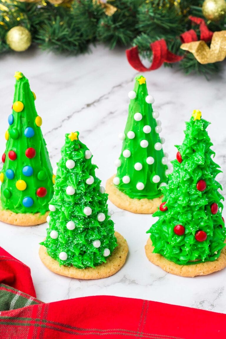 Ice Cream Cone Christmas Trees - Princess Pinky Girl