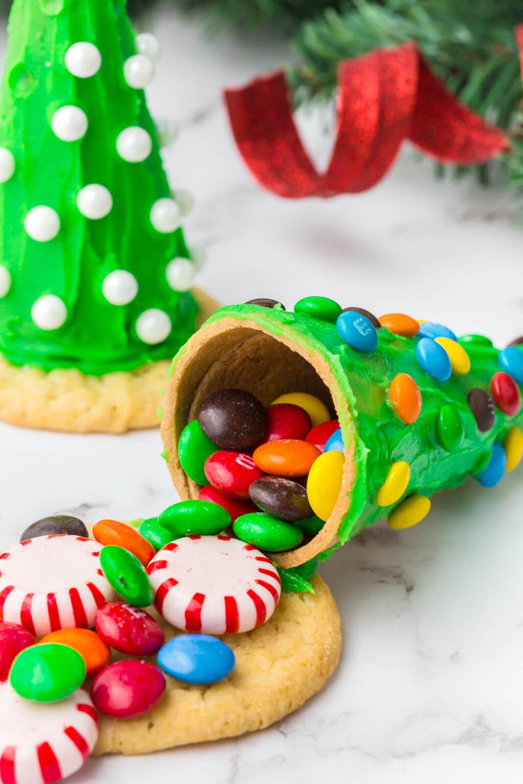 Ice Cream Cone Christmas Trees - Princess Pinky Girl