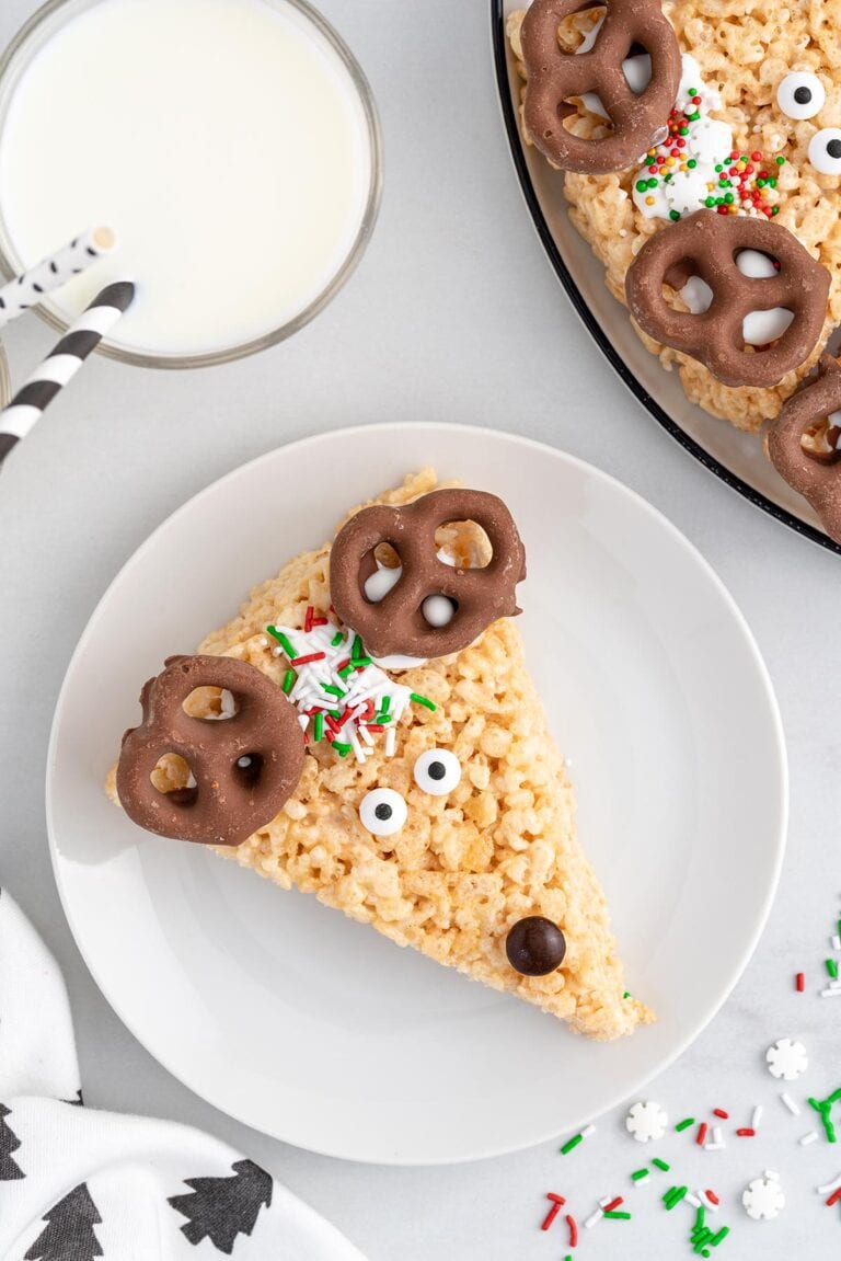 Reindeer Rice Krispie Treats - Princess Pinky Girl